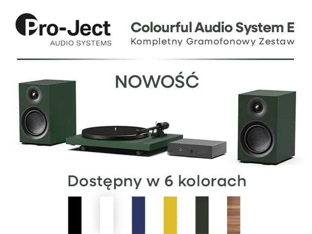 Pro-Ject Colourful Audio System E - Kompletny Gramofonowy Zestaw Stereo dla Wymagających